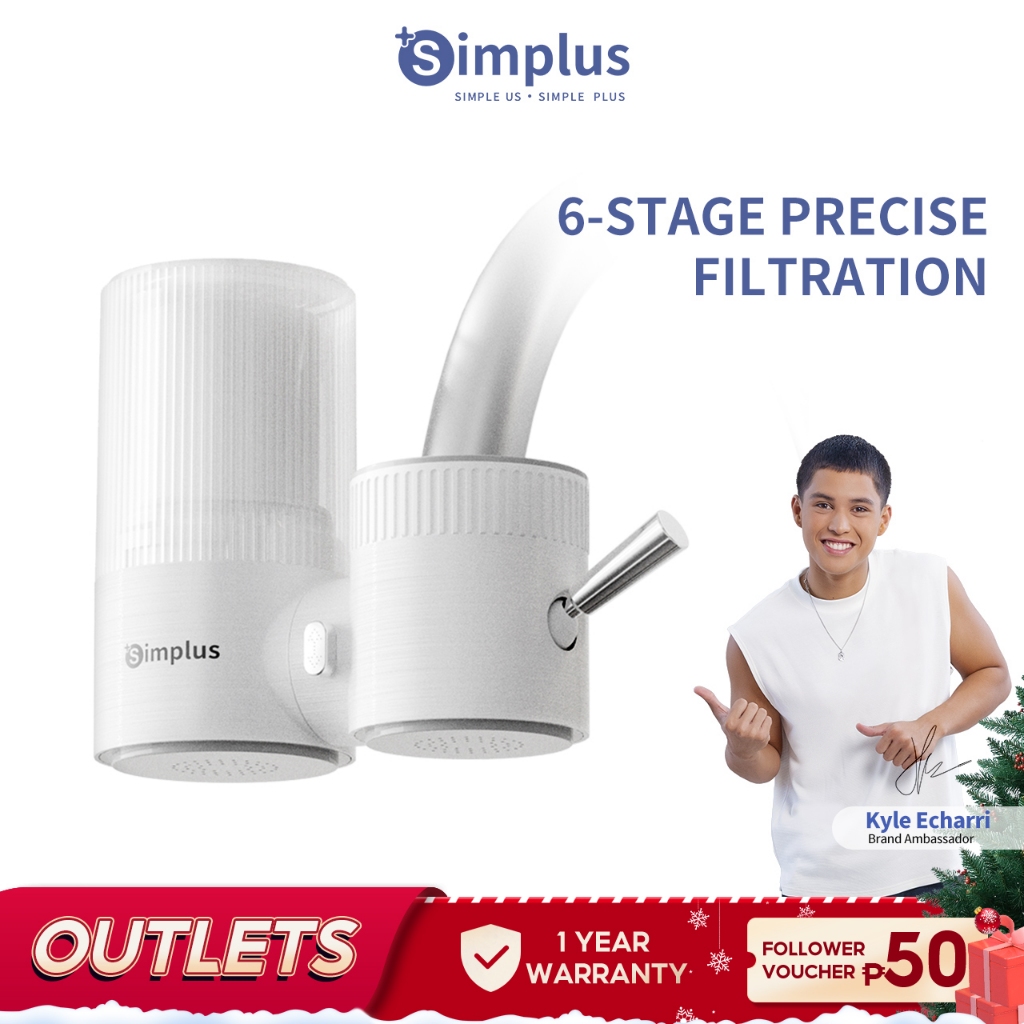 Simplus Water Purifier Tap Water Purifier 6-Stage Filtration 0.01µm ...