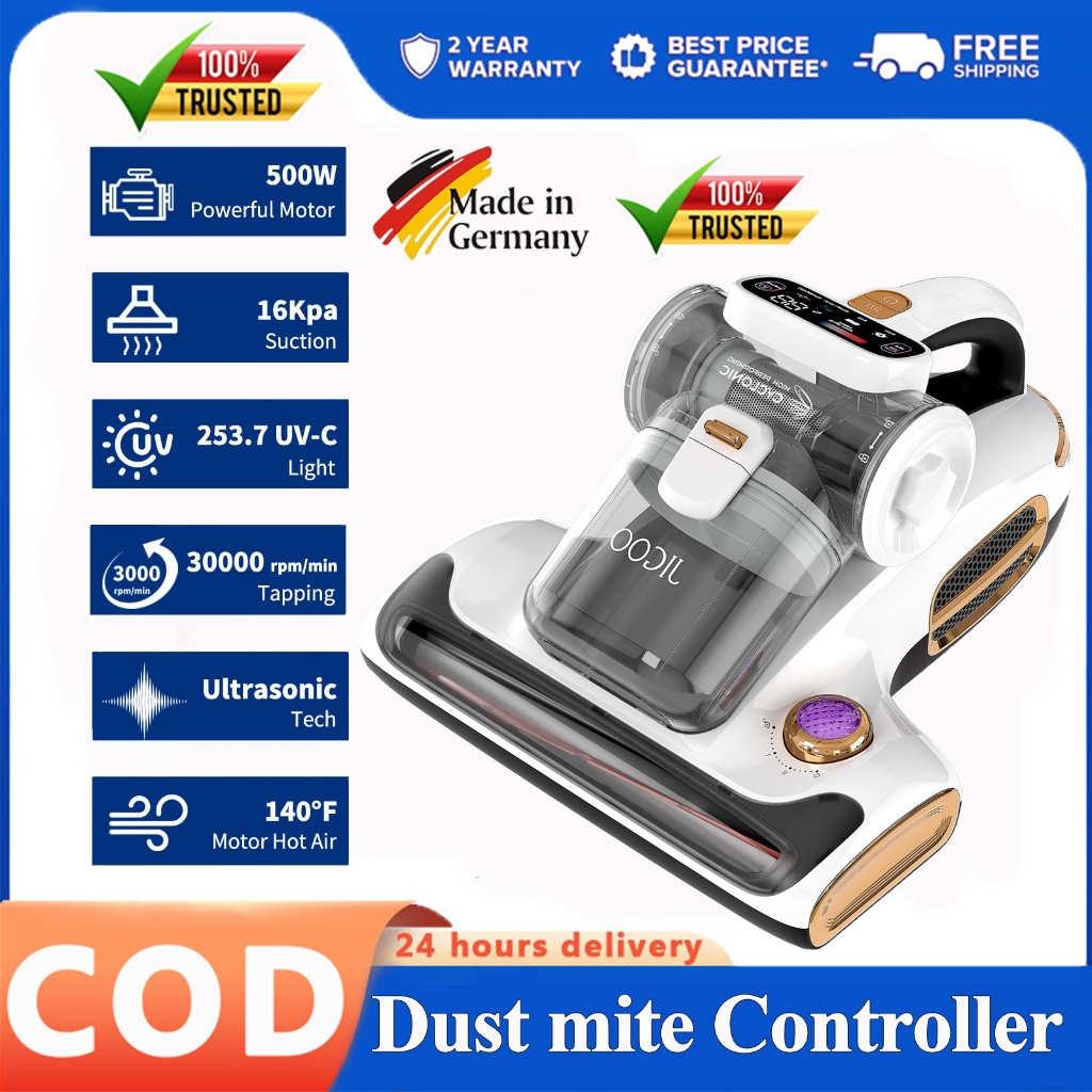 Cordless Handheld Mite Remover High Suction Uv Sterilization Dust-Mite ...