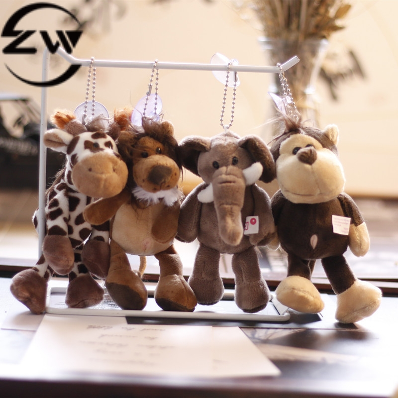 ZW Sweet Nici Jungle Animal Plush Collection Small Elephant Tiger Lion ...