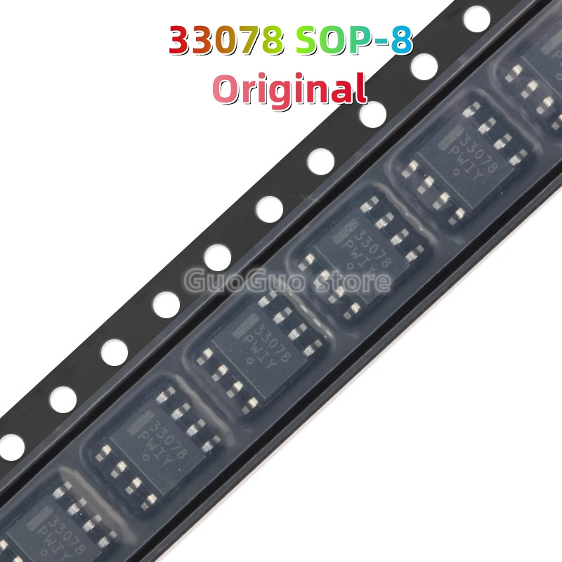 10pcs Original 33078 SOP-8 MC33078DR2G SOP8 SMD Low Noise Dual Channel Operational Amplifier ...