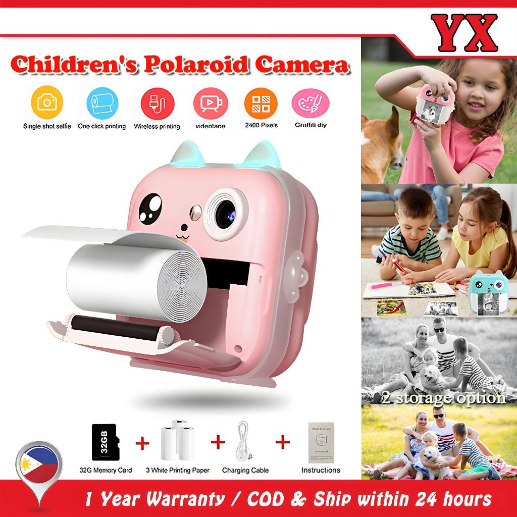 Camera Print Kids Camera With Printer 2.4inch IPS Screen with Thermal ...
