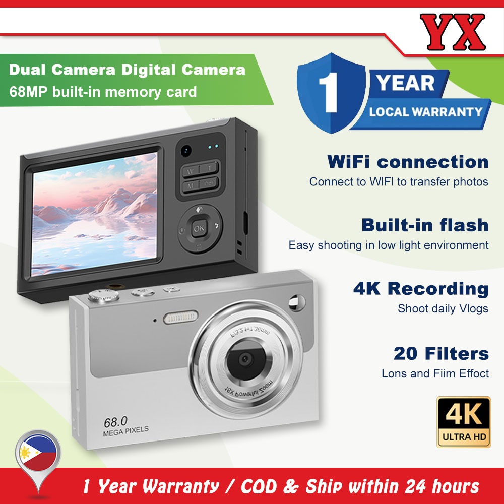 4k digi camera HD 68MP Autofocus Camera 2.8 inch screen Portable ...