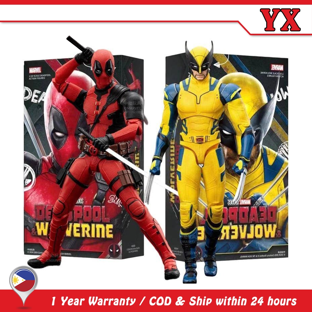 Marvel Original X men Deadpool & Wolverine Articulated PVC Figure ...
