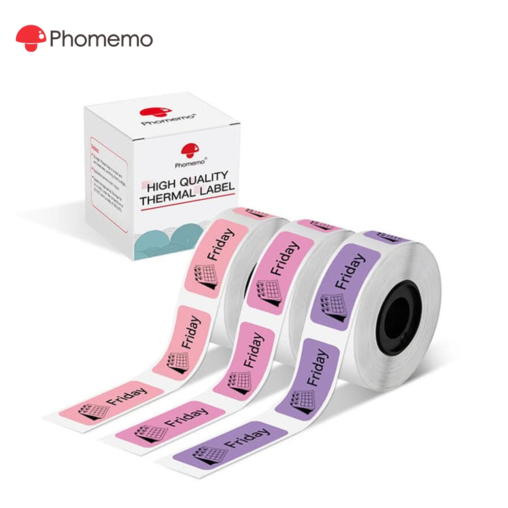 Phomemo 12x30mm Color Label Sticker For D30/D30S/Q30/Q31 Printer(3 ...
