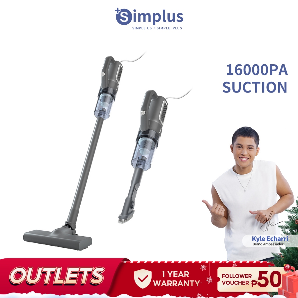 Simplus Vacuum Cleaner 16000Pa Strong Suction 3 in 1 Multi-Use Portable ...