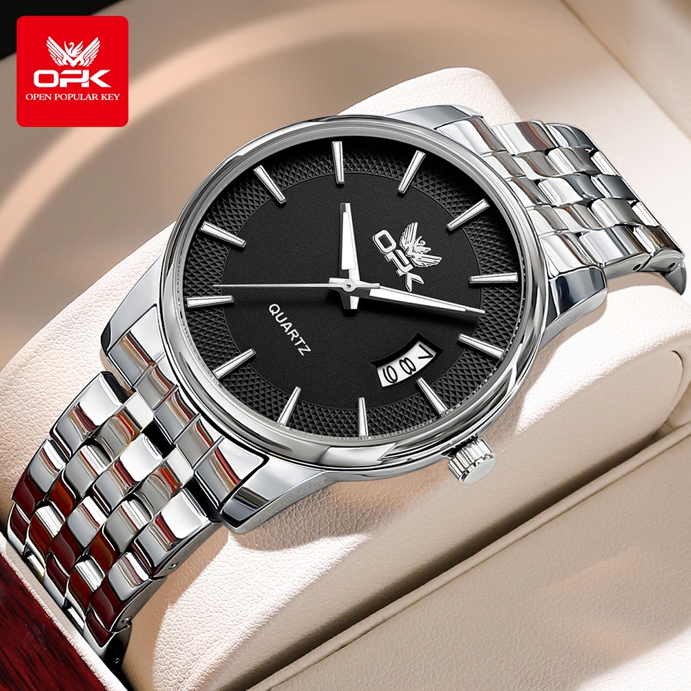 OPK Watch for Men Waterproof Original Stainless Steel Quartz Elegant ...