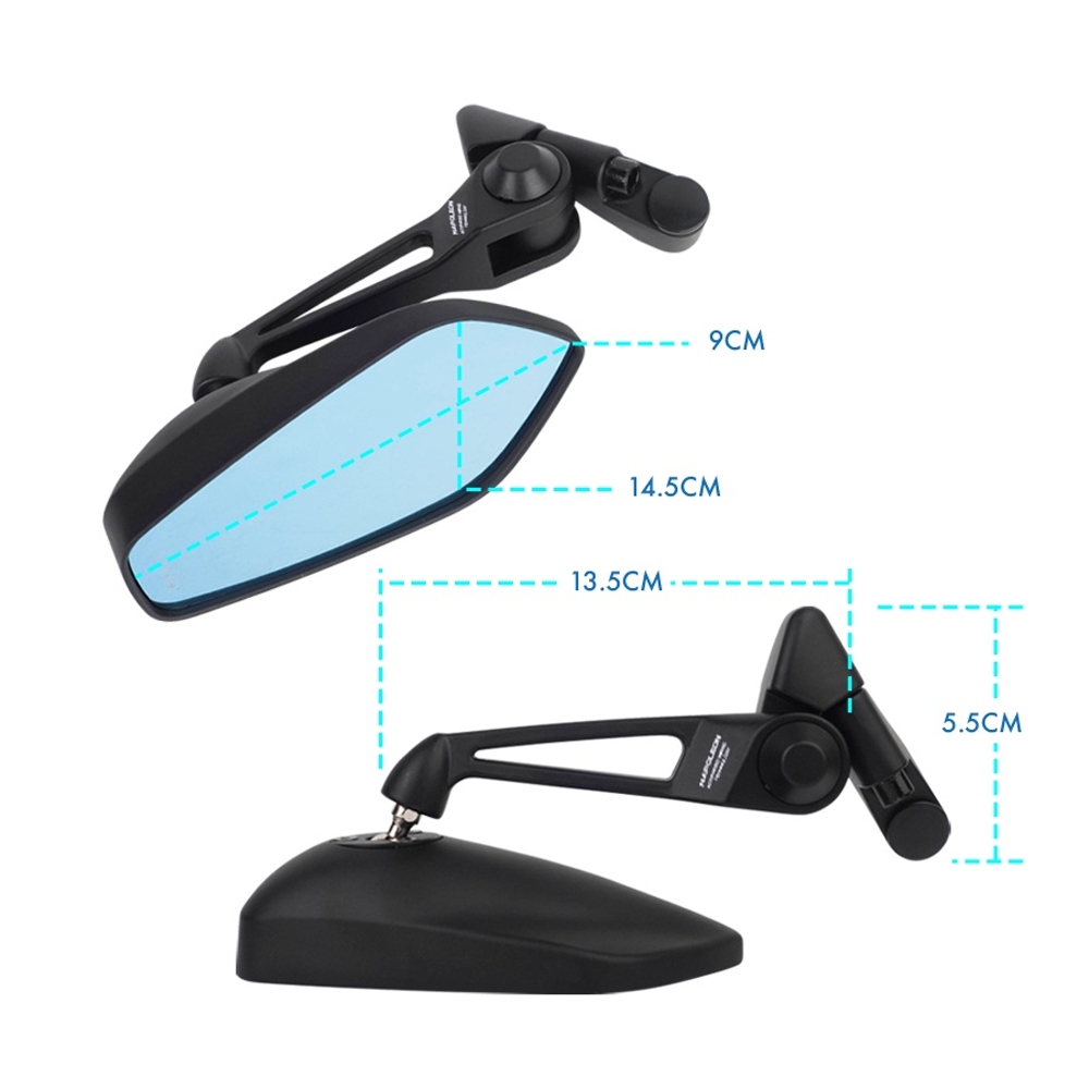 V2 Side Mirror Full Adjustable Blue Lens From Thailand | Shopee Philippines