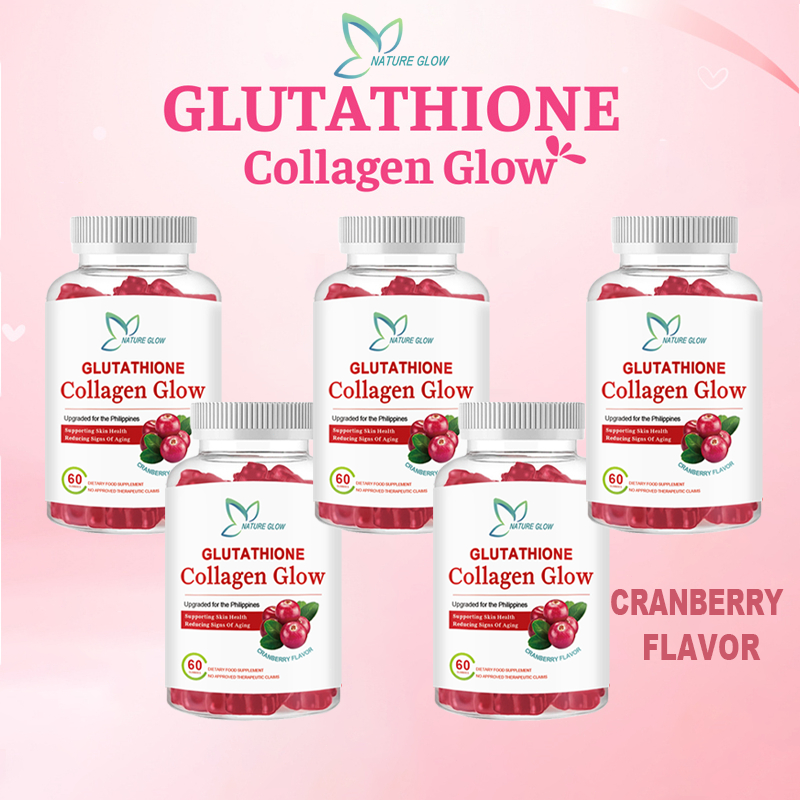 NATURE GLOW Glutathione Collagen Glow Gummies Original Anti-Aging ...