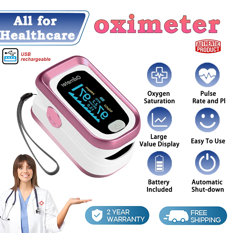 With RR Finger Pulse Oximeter Original Mini Portable Finger Pulse ...