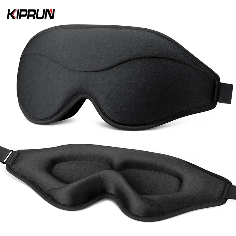 KIPRUN 3D Eye Mask for Sleeping, Memory Foam Sleep Eye Mask, 100% Light ...