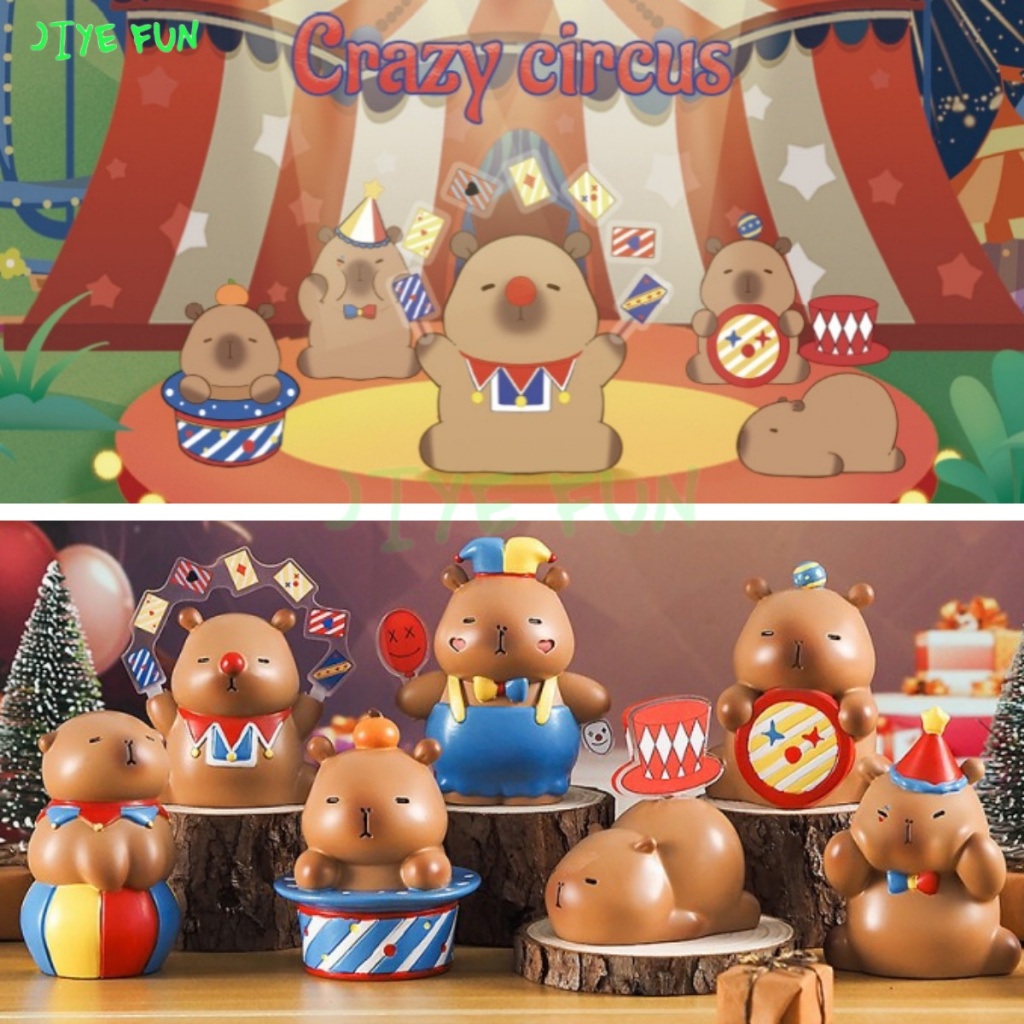 Capybara Crazy Circus Series Figures Blind Box Mystery Boxes Action ...