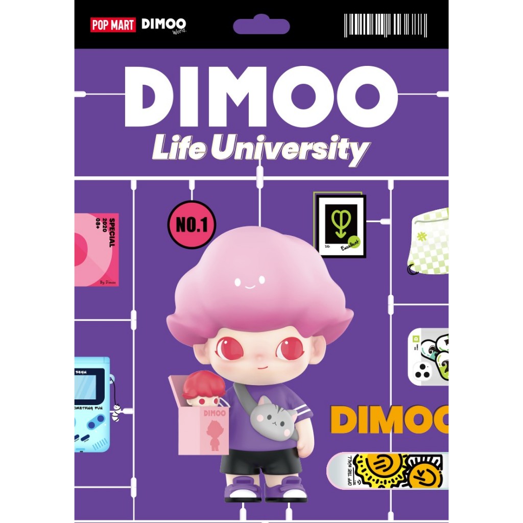 POPMART DIMOO Life University series Fashion play doll display | Shopee ...