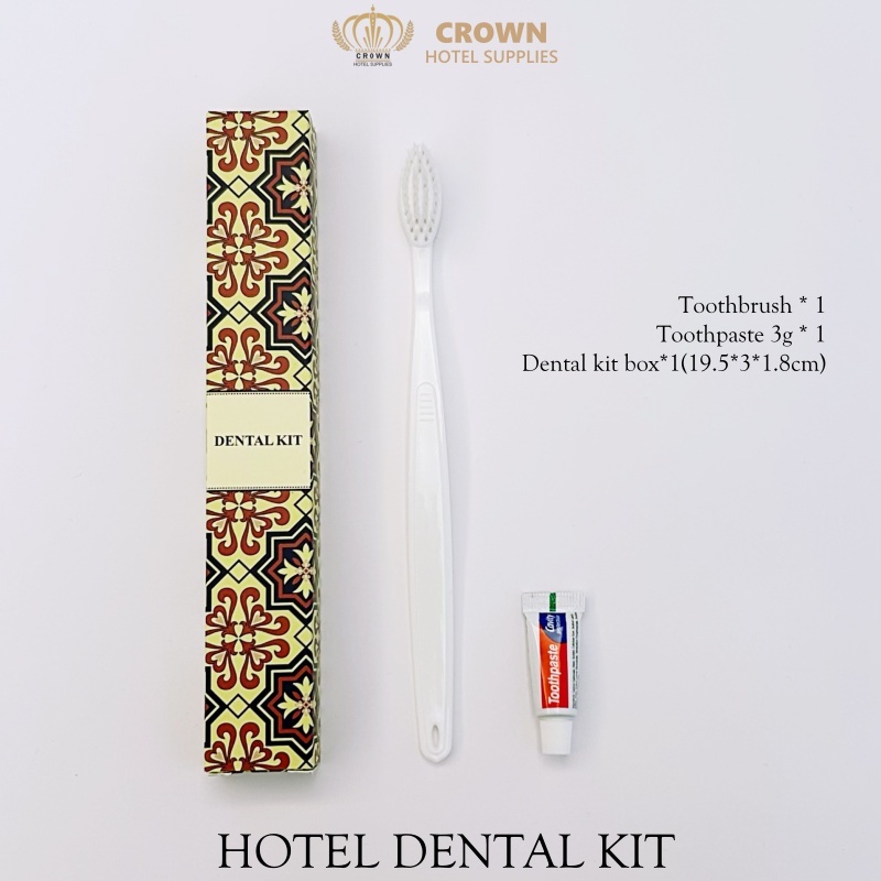Hotel Guest Kit Dental Kit Toothcare Set 100set (All white or white ...