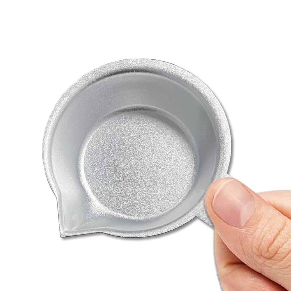 Metal Powder Pan with Scoop, Deeper Design, Non-Stick Scale Pans, Pour ...