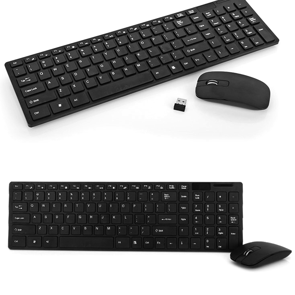 Computer 2.4G Wireless Keyboard and Mouse Combo Plug and Play Office ...