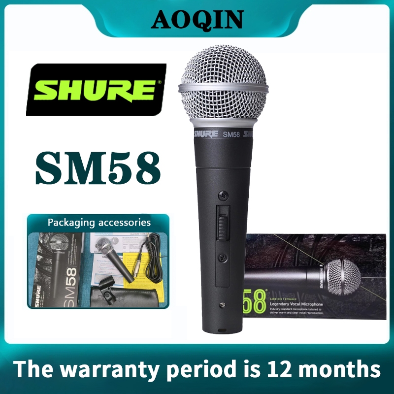 Shure SM58 Wired Microphone Live Stage Performance K Song Professional ...