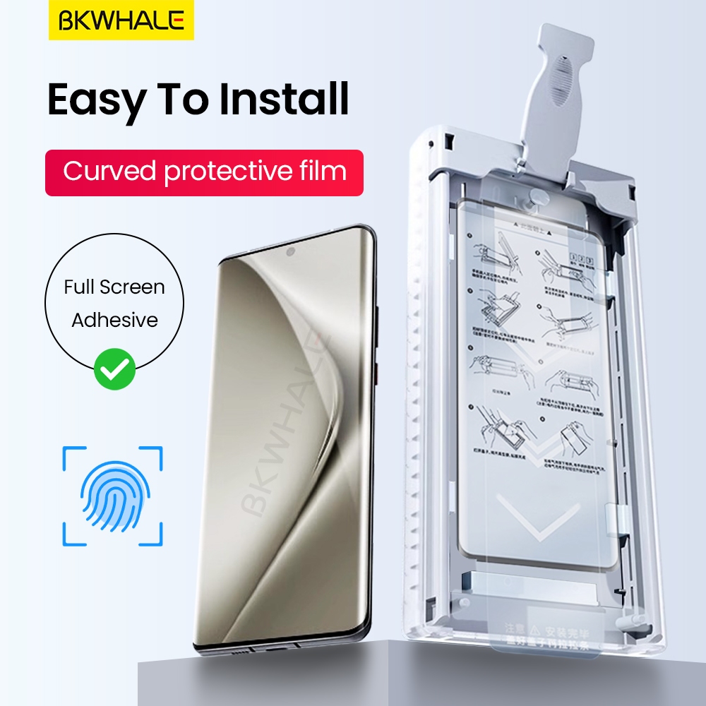 BKWHALE Curved screen protector film For Huawei Pura70 Pro + P60 P50 P40 Pro Mate 30 40 50 ...