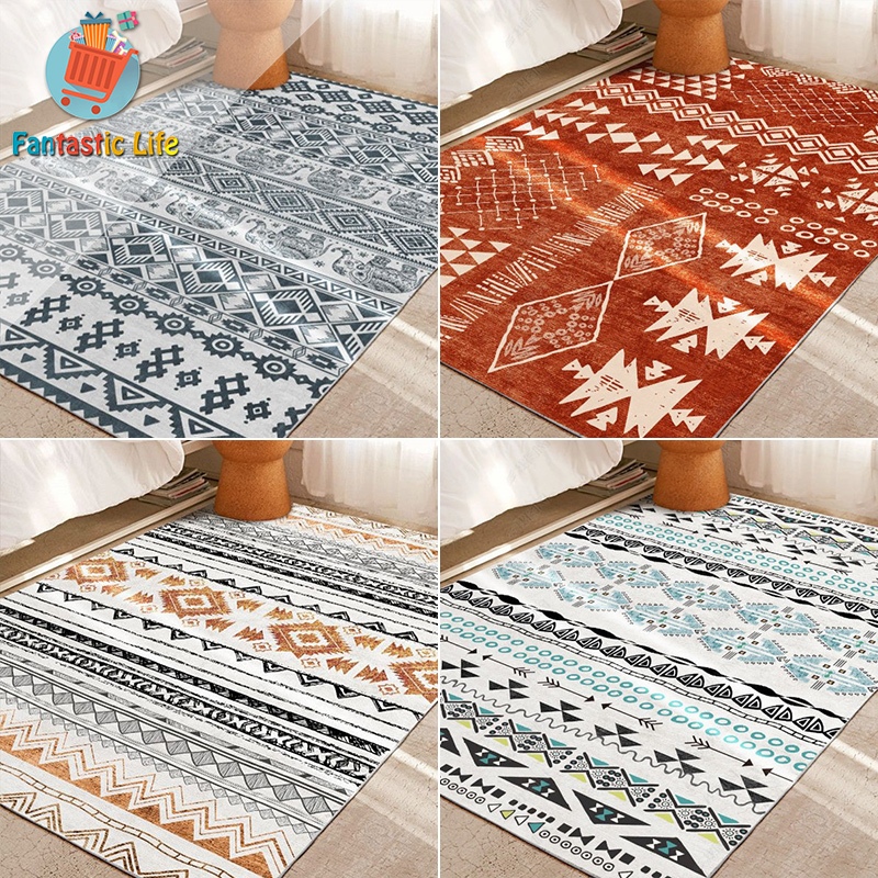 5 Styles Nordic Style Carpet Crystal Velvet Rug Bedroom Carpet Home ...