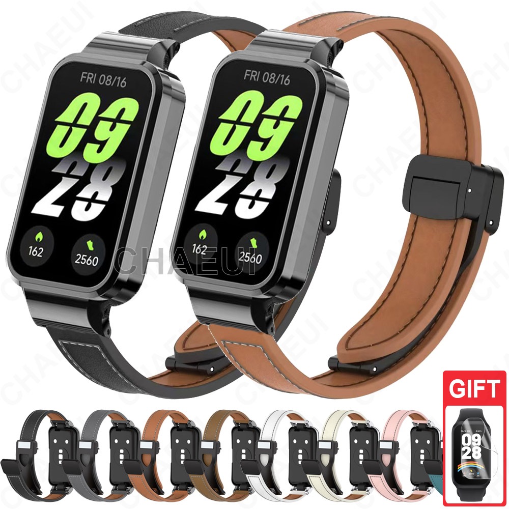 Leather Strap with Case Bracelet Durable Replacement for Redmi Smart ...