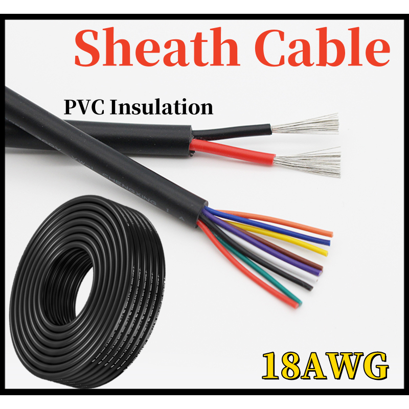 18awg Insulated PVC Power Cable Audio Signal Cable UL2464 Speaker wires ...