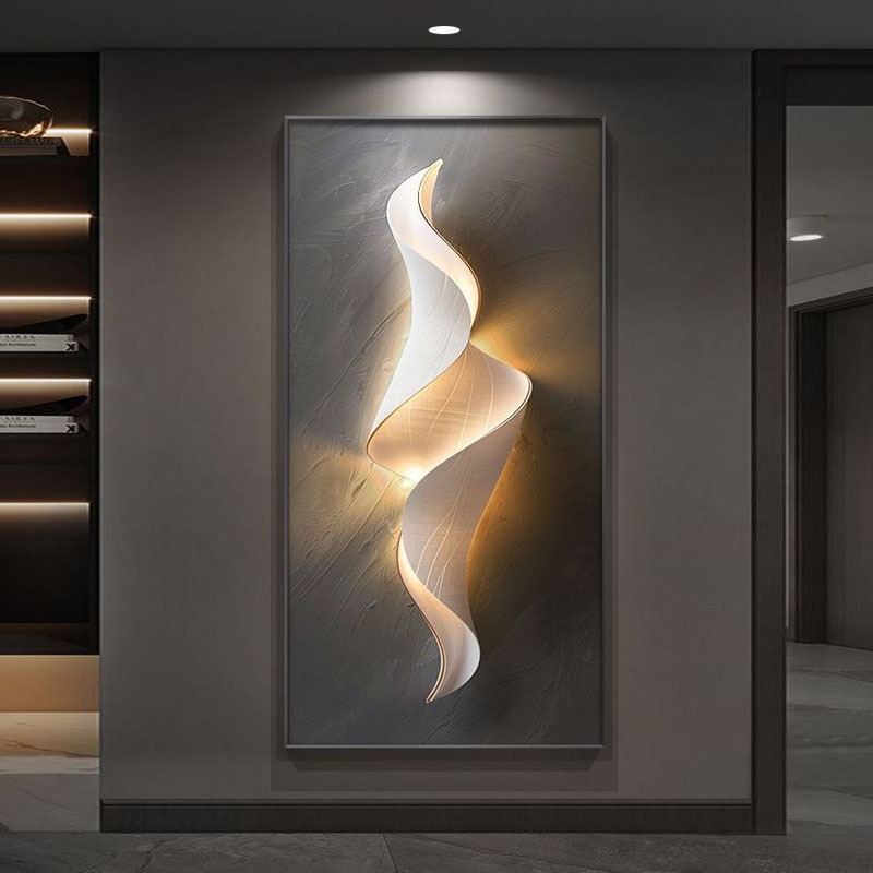 Light luxury entrance foyer decoration painting modern minimalist ...