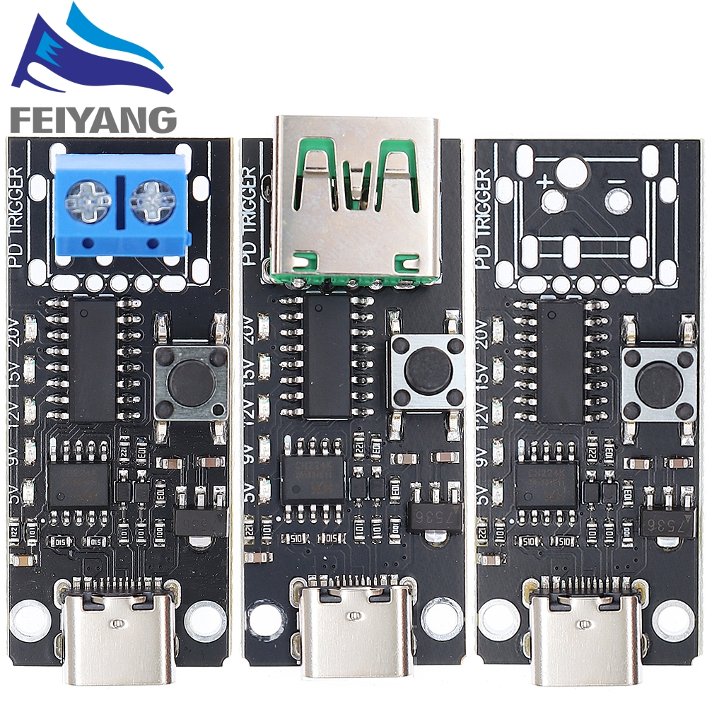 100W 5A USB-C Fast Charge Trigger Board Module PD/QC Decoy Board Fast ...