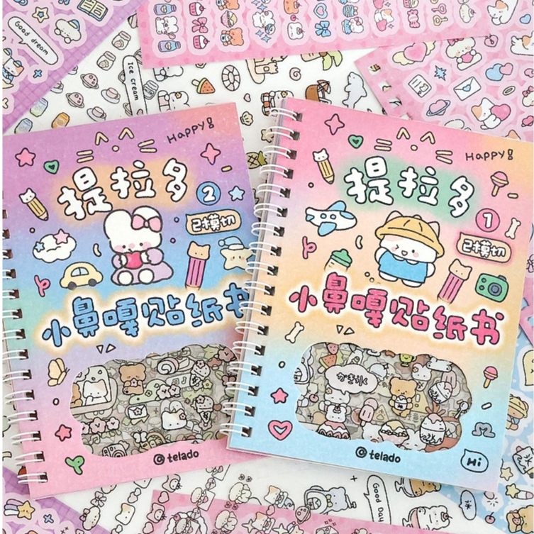 Ohaya | Mini Sticker Book Cartoon Material Book Handbook Sticker Cuckoo ...