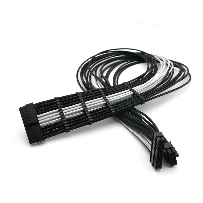 Custom Sleeved ATX 24Pin Modular PSU Cable for Corsair Type 3 Type 4 ...