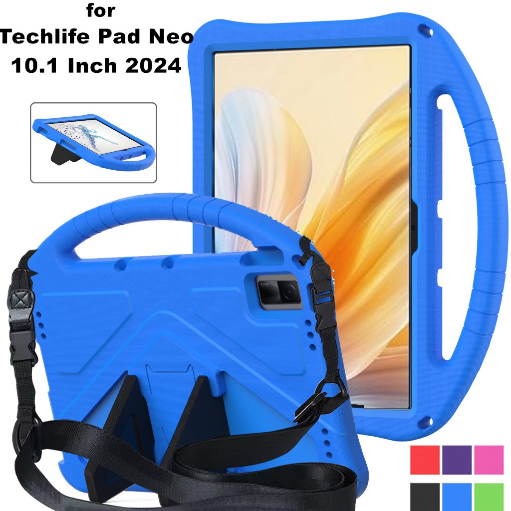for Techlife Pad Neo 10.1 Inch 2024 Shockproof EVA Cover Shell Stand ...