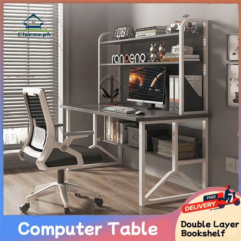 Student Study Table Computer Table With Book Shelf Desktop Computer ...