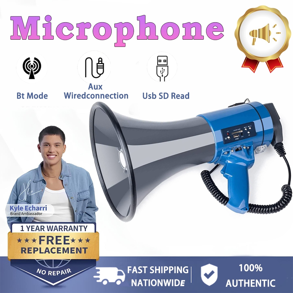 【Big Sale！】Megaphone With Recorder Megaphone Rechargeable Megaphone ...