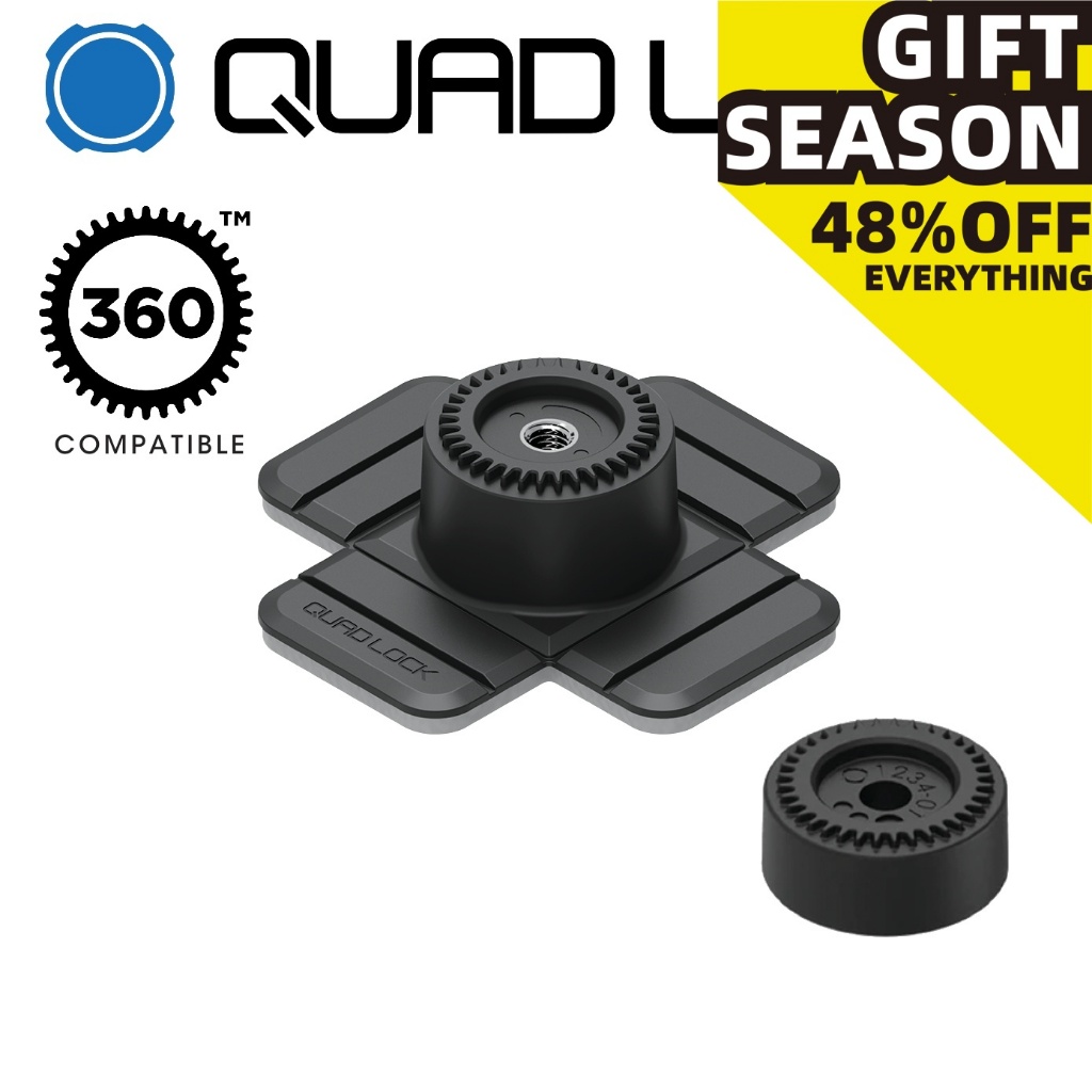 Quad Lock 360 Base - Flexible Adhesive 360 kit builder phone mounts car ...