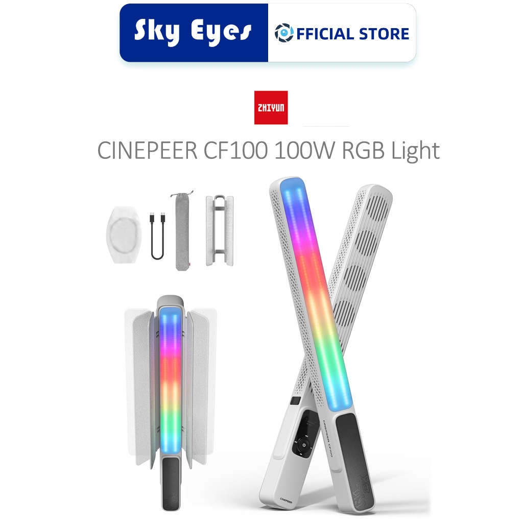 ZHIYUN CINEPEER CF100 100W RGB Light Stick Handheld LED Video Light Photography Tube | Shopee ...