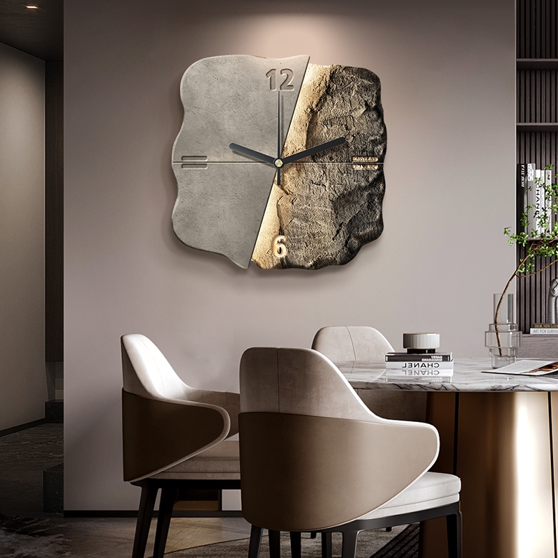 Light Luxury Advanced Feeling LED Wall Clock Restaurant Decorative ...