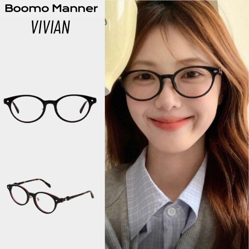 Boomo Manner - Vivian - Acetate Oval Glasses Eyewear Y2K Retro Fashion High Quality - [3003 ...
