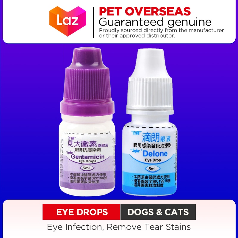 Pet Eye Drops for Pets Eye Infection Dog Cat Remove Tear Stains Dog Eye ...