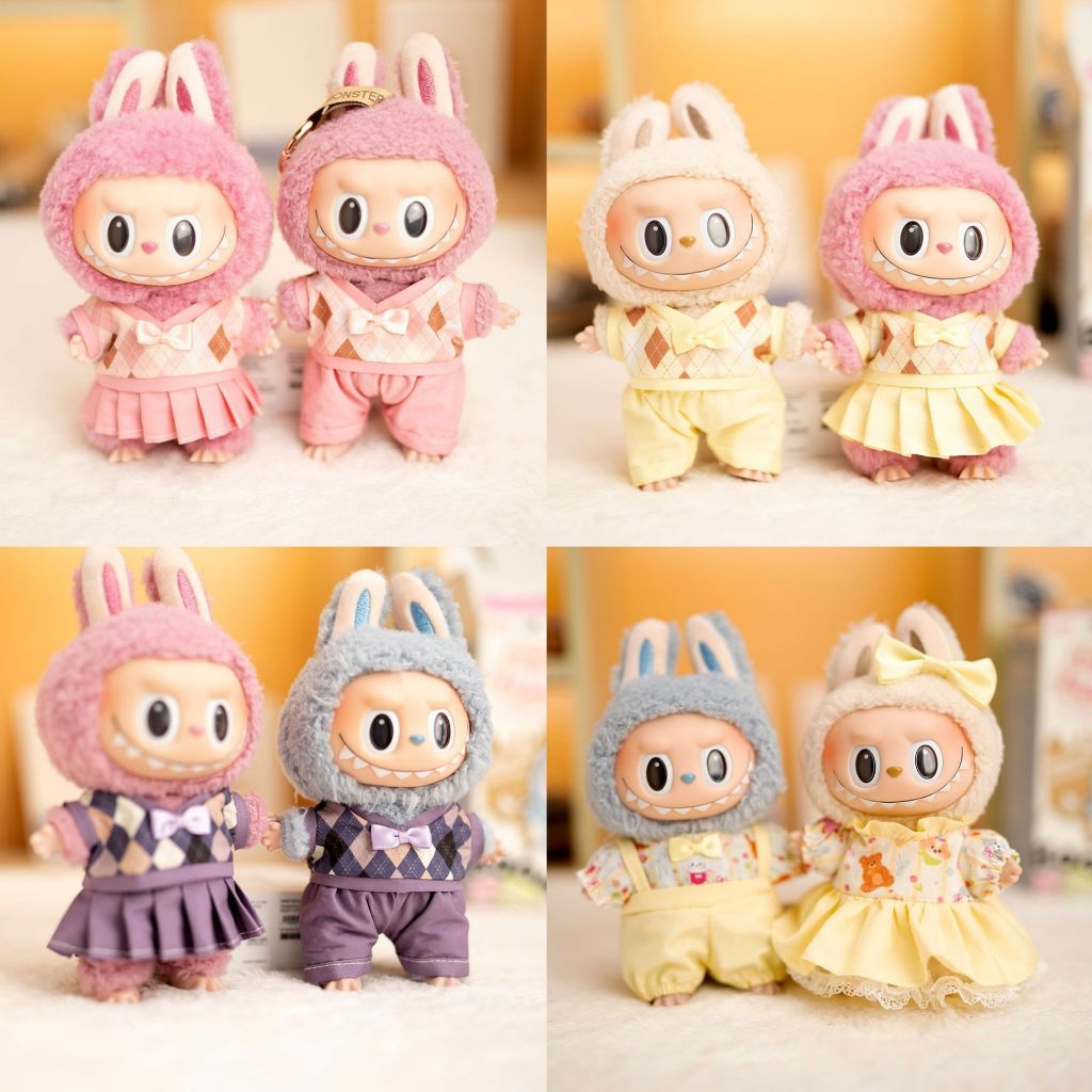 Labubu Liila pendant keychain clothes Labubu doll clothes couple ...