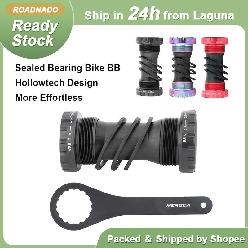 【Ship in 12h】MEROCA BB Bike Bottom Bracket Hollowtech Thread Type Bike ...