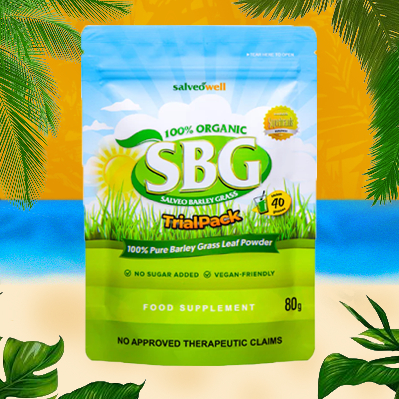 SBG Barley Grass Powder Original Trial Pack 80 Grams Salveo Barley ...