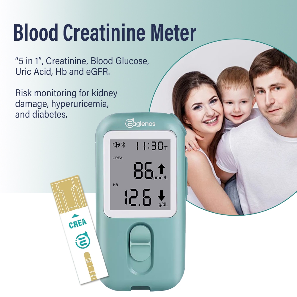 Multifunctional Blood Creatinine HB eGFR Meter For Renal function ...