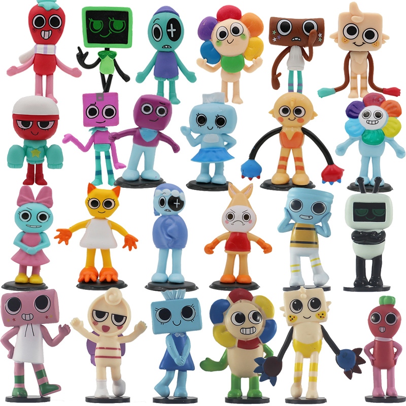 8Pcs/Set Dandy's World Figures Pebble Astro Goob Toodles Vee Action ...