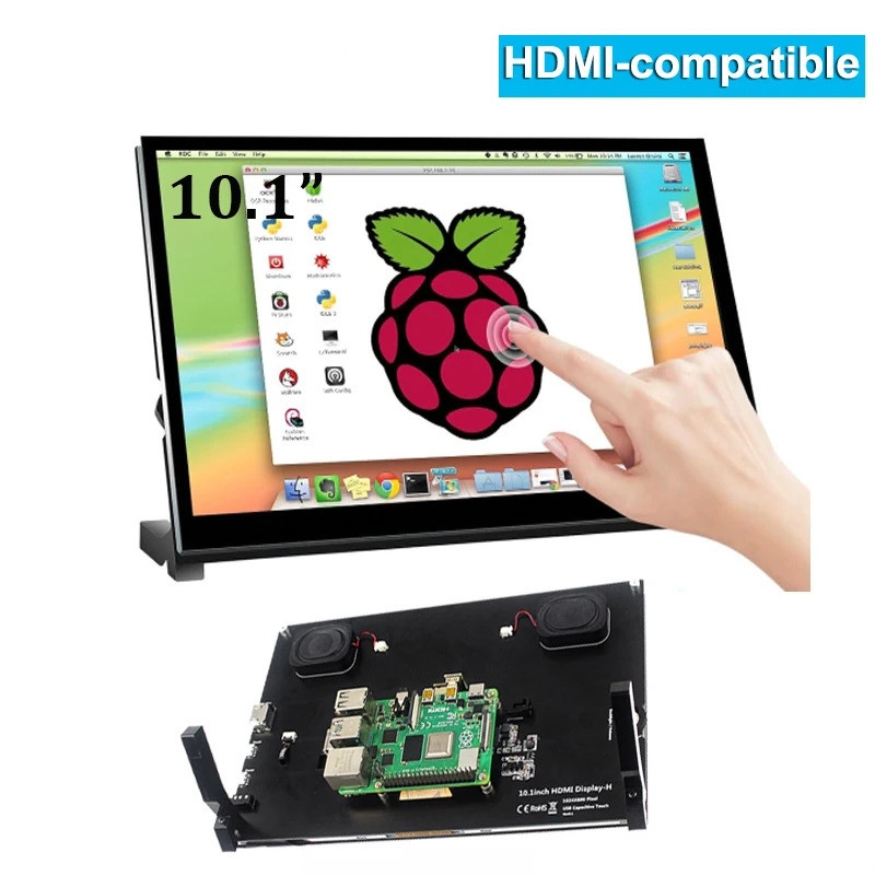 Raspberry Pi 5 10.1 inch IPS Touch Screen LCD Display 10.1" 1024X600 ...