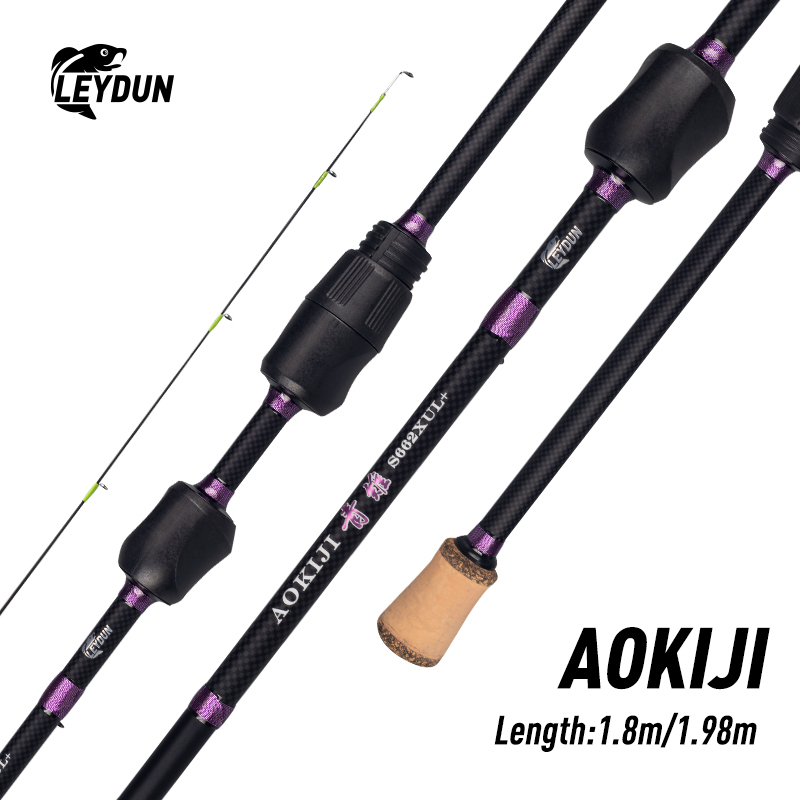 LEYDUN AOKIJI Fishing Stream Rod UL 1.8m 1.98m Joran Pancing Carbon ...