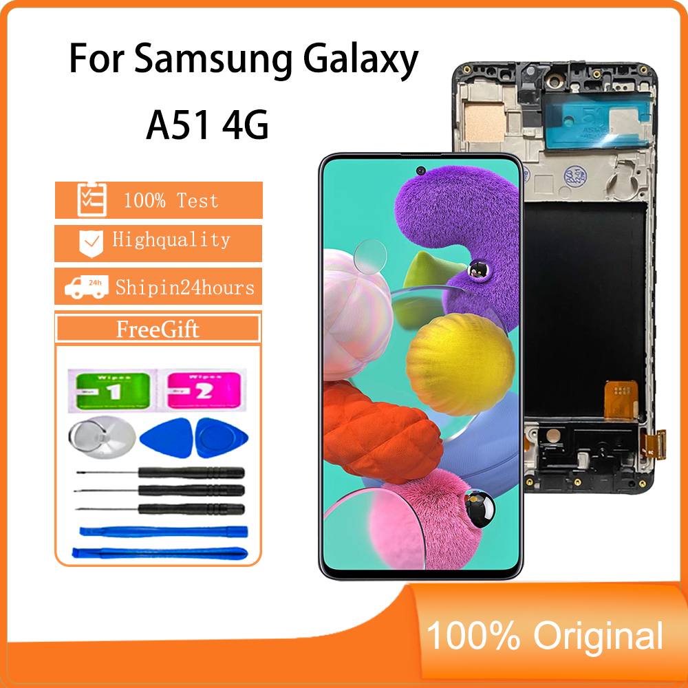For Display Samsung Galaxy A51 4G LCD Touch Screen With Frame ...