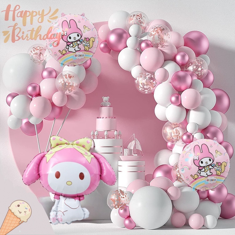 Melody theme Balloon Children's Birthday Baby Shower Balloon Decoration ...