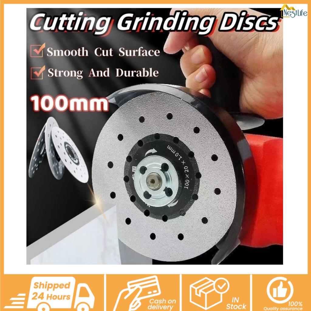 4-Inch 100mm Rock Slab Cutting Chamfered Slices Rock Slabs Cutting Disc ...