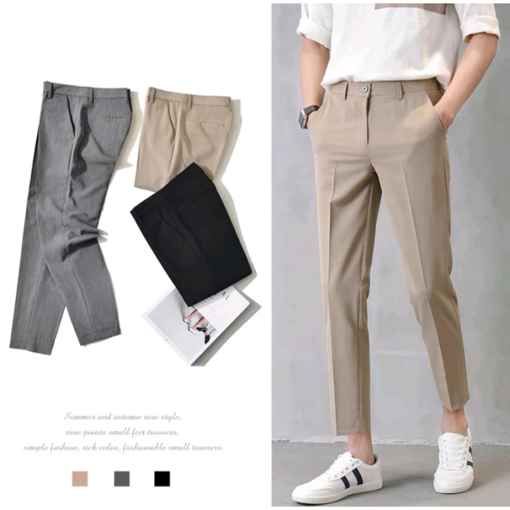 Yy Men's Pants Korean Fashion Suit Pants Casual Trousers (COD) | Shopee ...