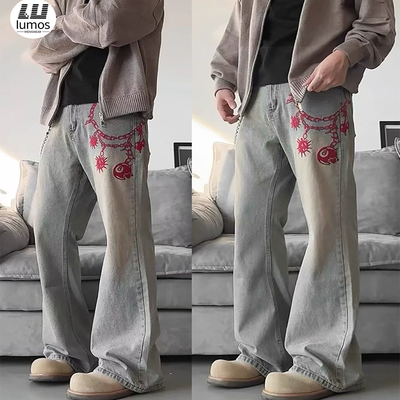 Jeanspro Jnco pants for men Baggy jeans men December pants Wide leg ...