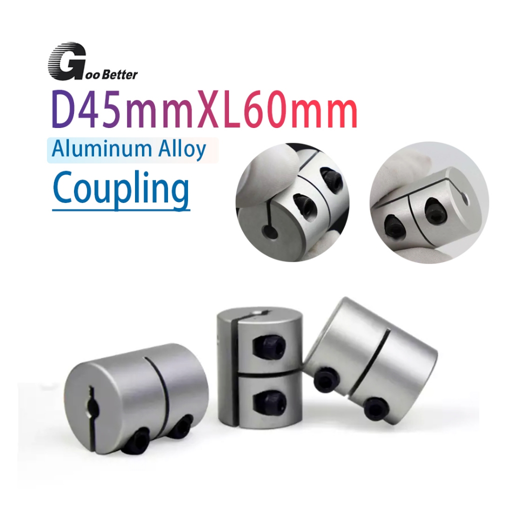 D45mm X L60mm Shaft Coupling Rigid Clamp Jaw Coupler Connector Stepper Motor CNC | Shopee ...
