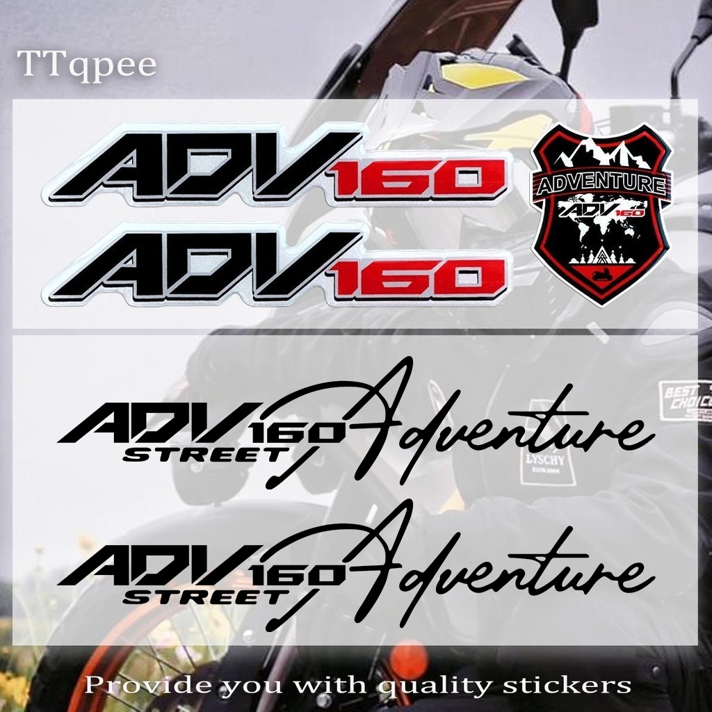 For Honda ADV160 3D Logo Emblem Motorcycle Decals Reflective ...